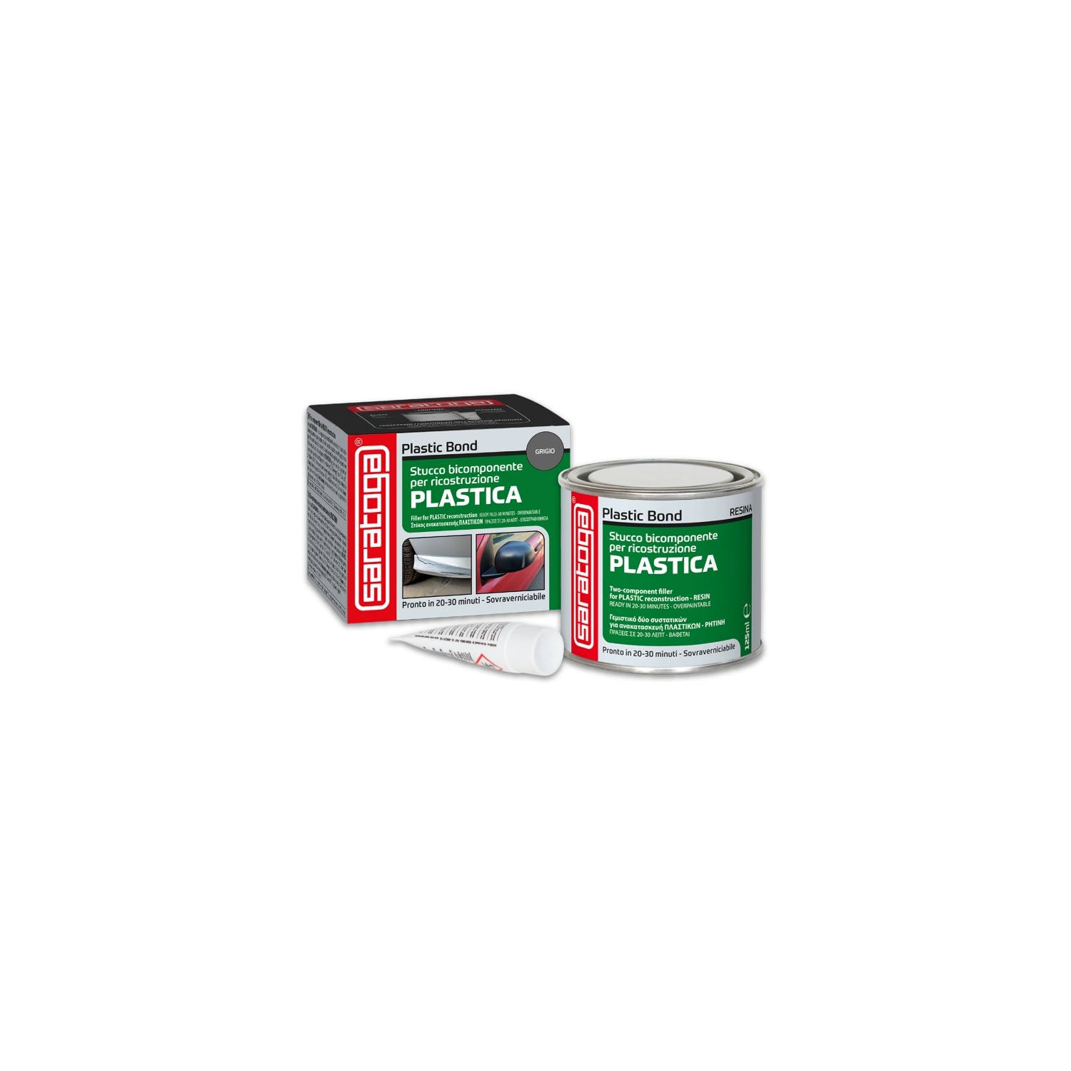 Saratoga Plastic Bond Stucco per Plastica Bicomponente 125ml